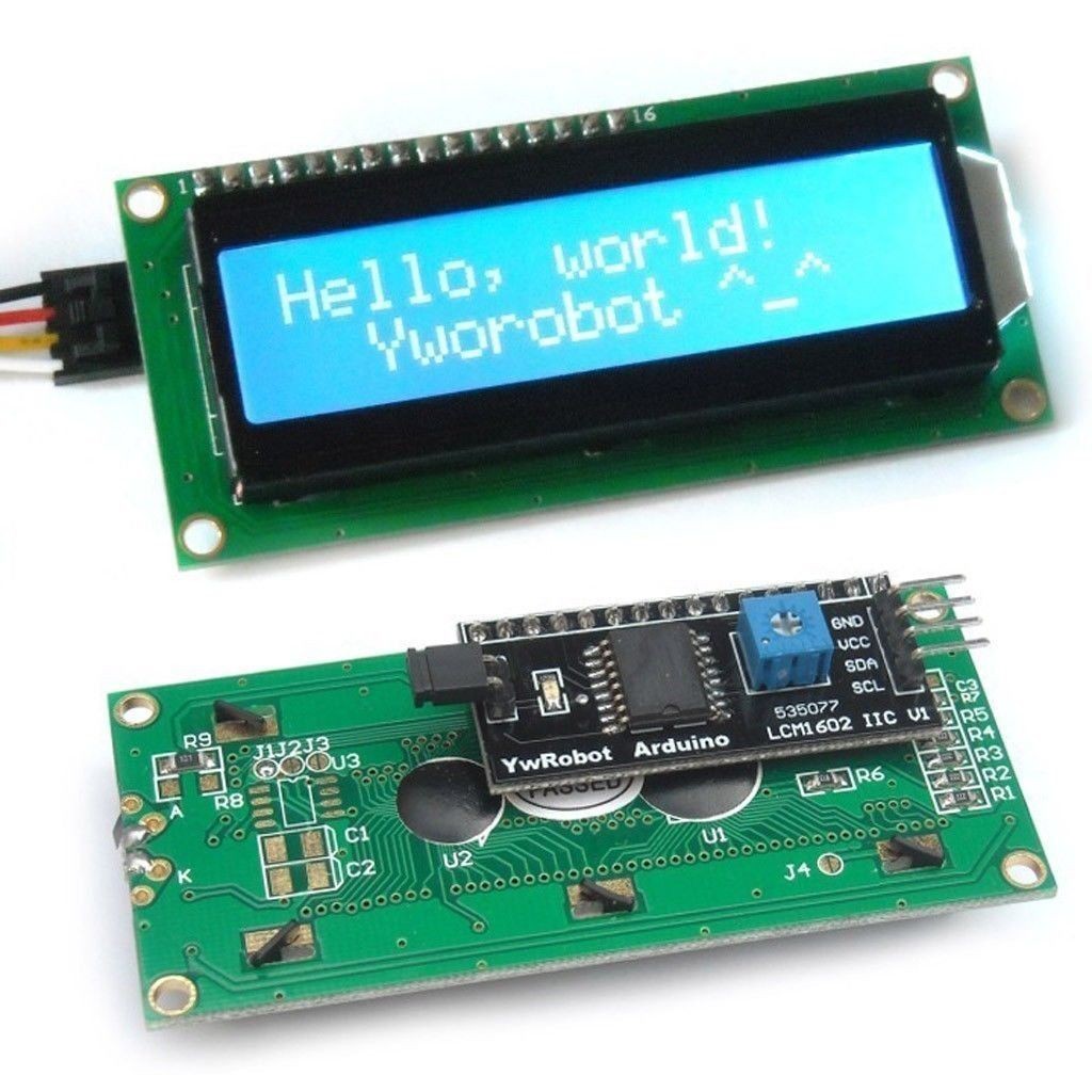 IIC I2C displej LCD 1602, 16 x 2 LCD znakov - Modrý modul | drotik ... IIC I2C displej LCD 1602, 16 x 2 LCD znakov - Modrý modul | drotik ...